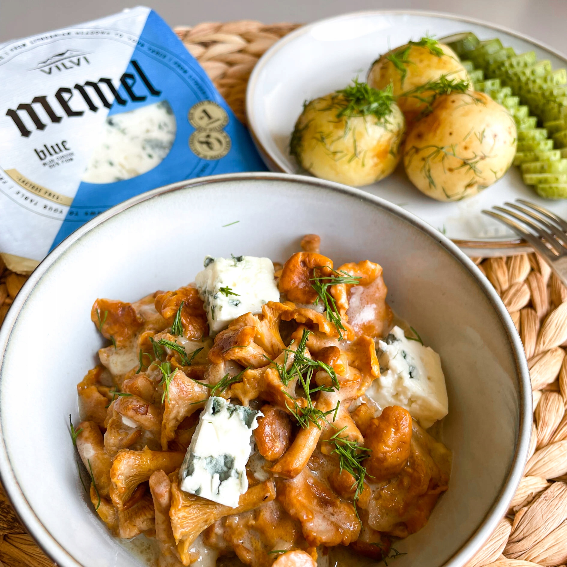 Memel Blue cheese with mold 1,5 kg, Vilvi | Nickal